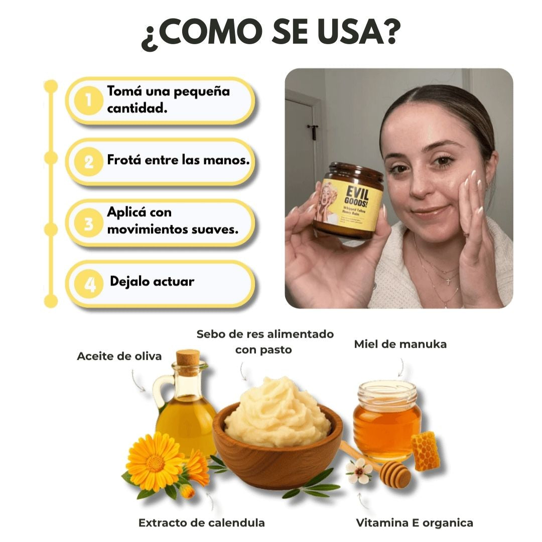 Evil Goods La crema que calma, repara y protege envase de Vidrio Origi ...